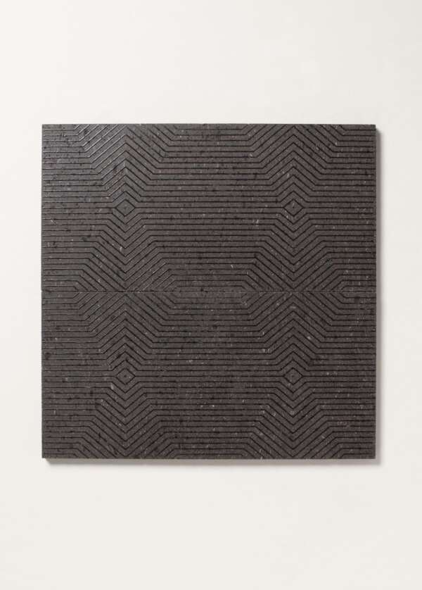 Black tiles for the kitchen floor - By Made a Mano.