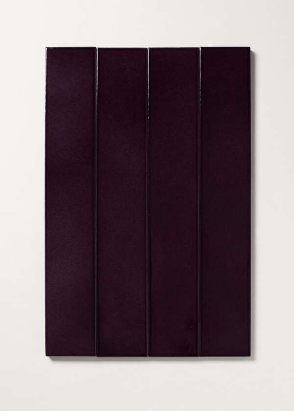 Wine red tiles for kitchen backsplash - By Made a Mano.