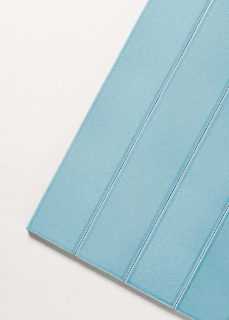 Order baby blue ceramic tiles for your bathroom -By Made a Mano