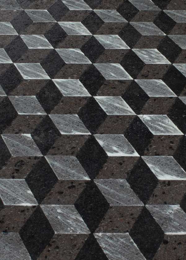 Patterned lava stone tiles - By Made a Mano.
